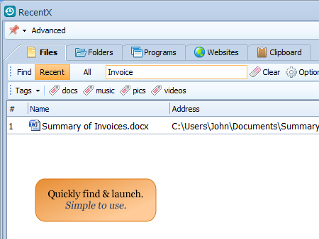 RecentX 5.0.22 | Application Launchers