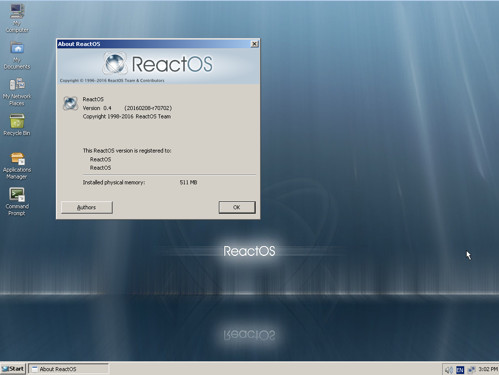 ReactOS 0.4.14 | Ოპერატიული სისტემა