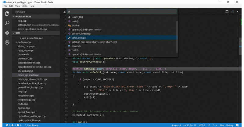 Visual Studio Code 1.10 | IDE Software | FileEagle.com